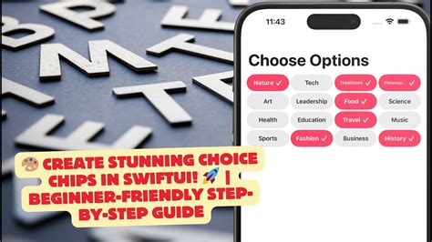 🎨 Create Stunning Choice Chips In Swiftui 🚀 Step By Step Guide 🔥 Asmrcoding Asmrsounds