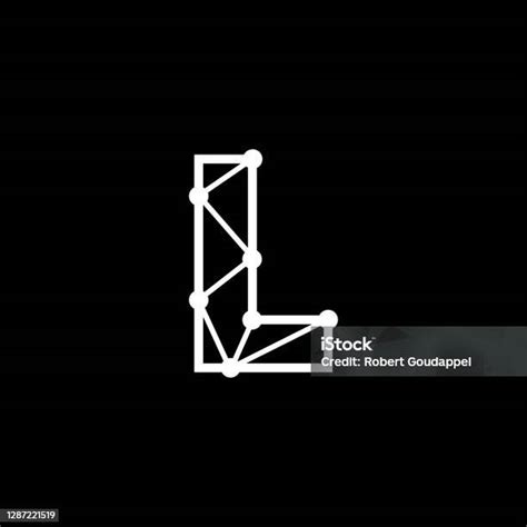 벡터 로고 문자 점 선 연결 L 개념에 대한 스톡 벡터 아트 및 기타 이미지 개념 개념과 주제 기술 Istock