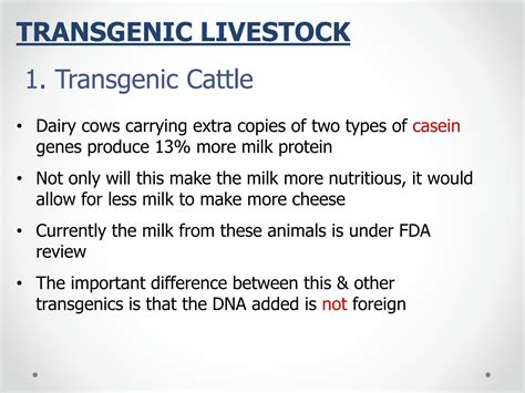Solution Transgenic Animals Applications And Examples Studypool