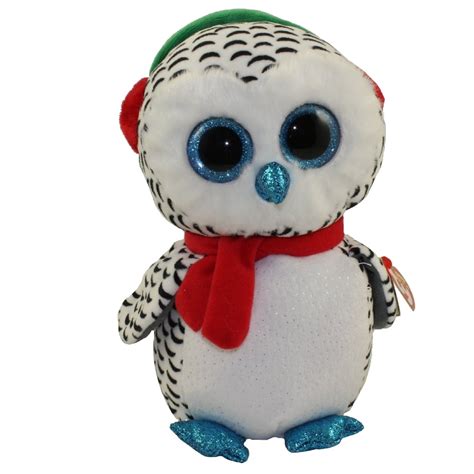 Ty Beanie Boos Christmas Limited Edition Nester The Owl 6 Plush