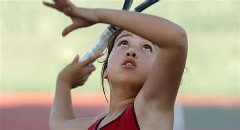 Girl Playing Tennis Elbow
