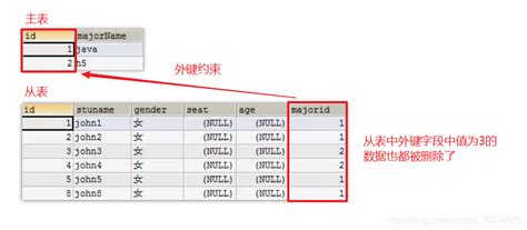 Mysql学习笔记——常见约束（外键、主键与唯一的对比、添加删除约束、外键的级联删除和级联置空） 源码巴士