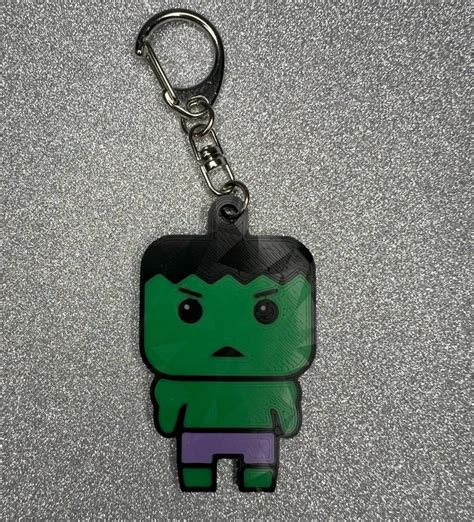 Hulk Keychain Free 3d Print Model Makerworld
