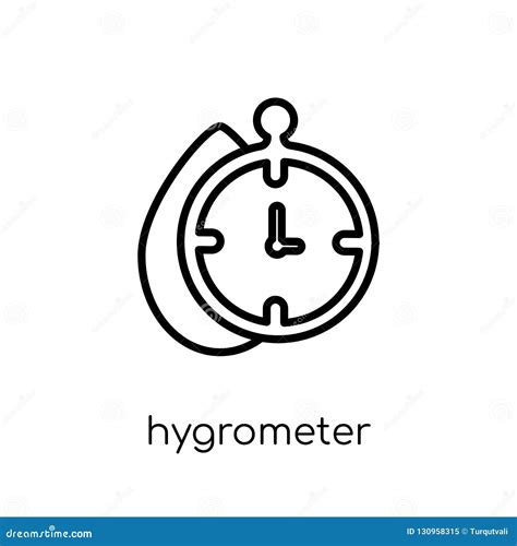 Hygrometer Icon From Measurement Icons Collection Creative Element Design Hygrometer Icon Web