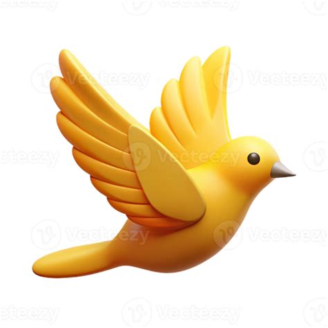 Dazzling Unforgettable Stylized Bird In Flight Clean Lines Flat Yellow Color And With
