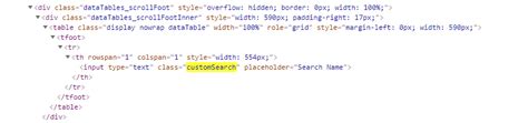 Dynamically Create Footer For DataTables With Scroller Two Footers