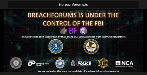 David Sehyeon Baek On Linkedin Darkweb Breachforums Cybersecurity Fbi Cybercrime