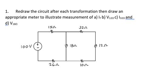 [solved] 1 redraw the circuit after each transformation