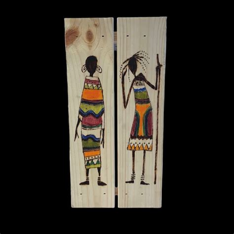 African Pyrography Etsy