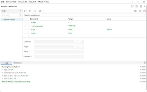 Selenium IDE录制和导出脚本 BIGTREE