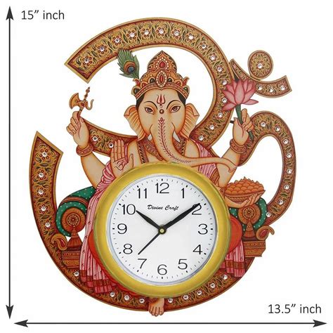 Lord Ganesh Wall Clock Size Various Model Namenumber Ganesha At Rs