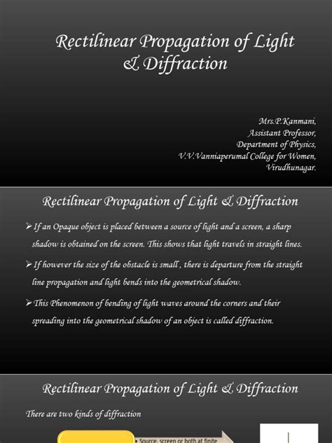 Fresnel And Fraunhofer Diffraction Pdf Diffraction Waves