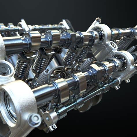 V8 Engine Working Animated 3d Model 250 Ma Fbx Obj Free3d