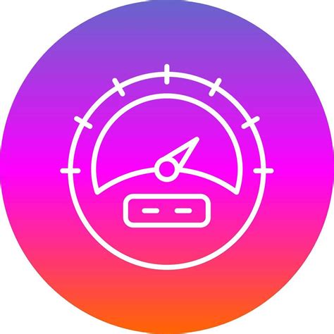 Gauge Line Gradient Circle Icon 43716669 Vector Art At Vecteezy