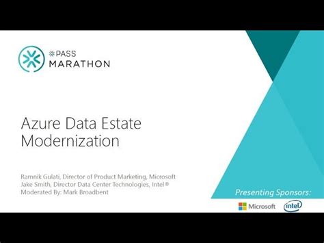 pass data community summit talk azure data estate modernization