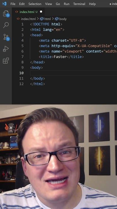 stop writing html use emmet abbreviations in vs code instead html shorts youtube