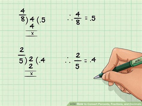 5 Ways To Convert Percents Fractions And Decimals WikiHow