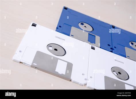 Floppy Disks Or Diskettes Vintage Magnetic Data Or Memory Storage Pc Computer Hardware On