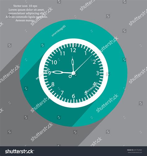 Vector Clock Icon Vector Illustration Stock Vector Royalty Free