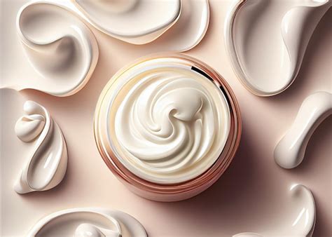 Premium Photo Cream Texture Background Close Up AI Generated