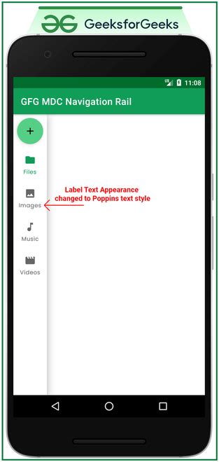 Customizing Material Navigation Rail In Android Geeksforgeeks