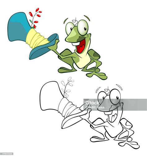 당신이 디자인 및 컴퓨터 게임을위한 귀여운 만화 캐릭터 귀여운 녹색 개구리의 벡터 그림 색칠 공부 감정에 대한 스톡 벡터 아트 및 기타 이미지 Istock