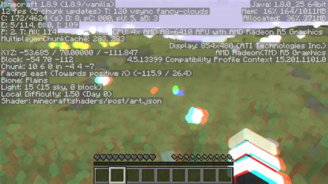 Issue With A Shader On Minecraft Can T Get Rid Of It Arqade