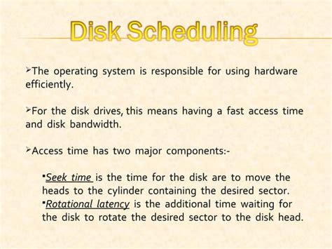 Disk Scheduling Algo Os Ppt