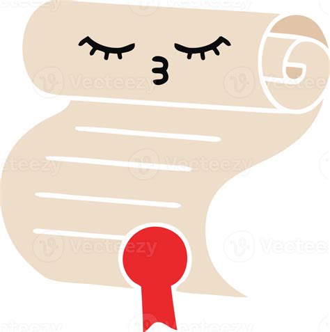 Platt Färg Retro Tecknad Kontrakt 43493181 Png