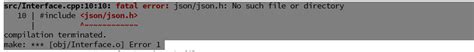 Linux Centos出现【fatal Error Jsonjsonh No Such File Or Directory