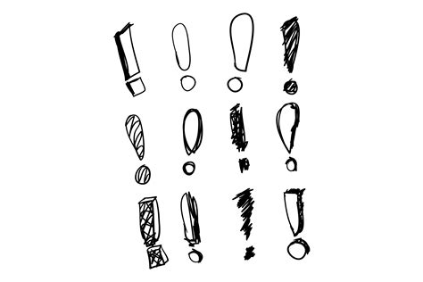 Doodle Exclamation Mark Graphic By Devita Ayu Silvianingtyas · Creative Fabrica