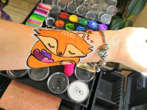 аквагрим лисичка