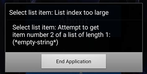 Select List Items List Index Too Large Error Coming I Dont Know Why How Can I Disable It