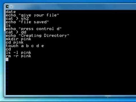 Shell Scripting In Linux Or Cygwin YouTube