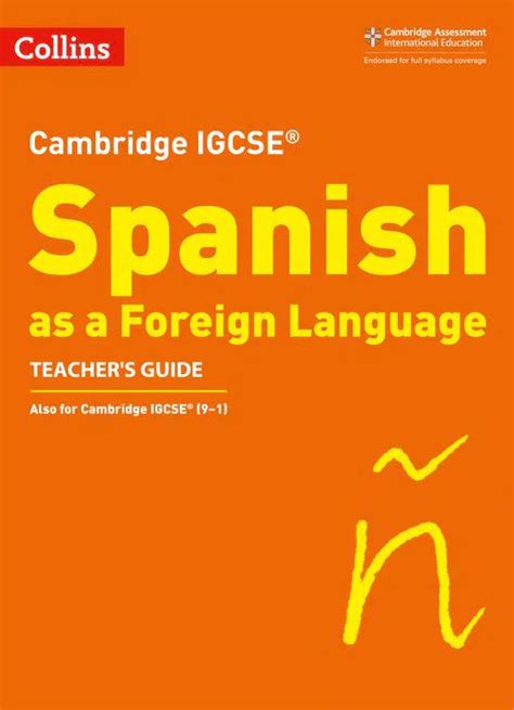 9780008300388 Cambridge Igcse Spanish Teachers Guide