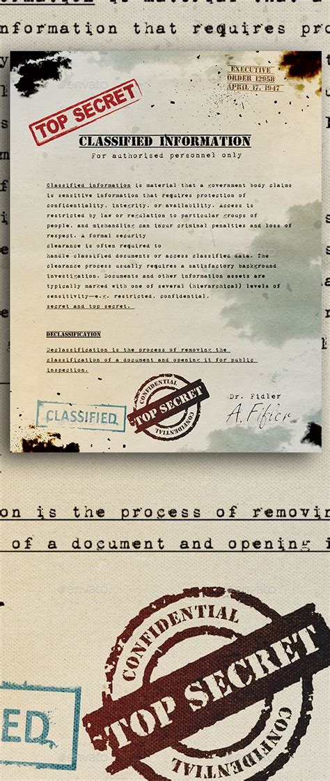 Top Secret Document Template Word Template Document Templates Templates