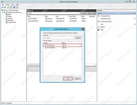 Windows Server 2012 R2 Hyper V Failover Cluster Virtual Machine