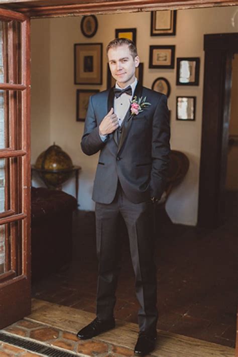 Navy Bow Tie With Black Tuxedo At Skye Clarey Blog