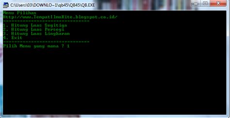 Membuat Pilihan Menu Di Qbasic Dengan Mudah Mari Belajar