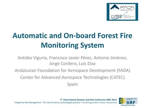 viguria automatic and on board forest fire monitoring system id1256