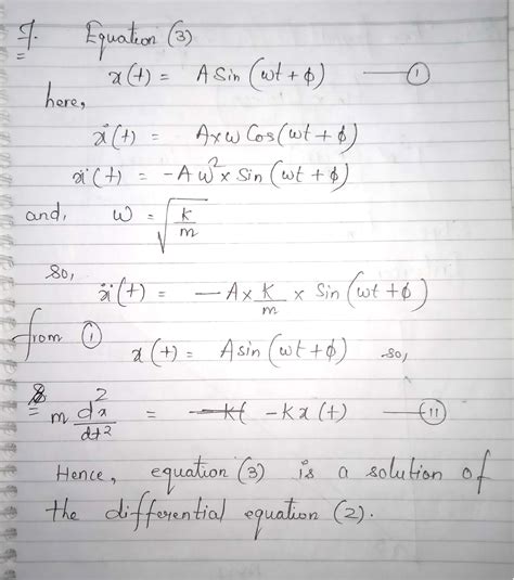 Solved 7 Verify That Equation 3 Is A Solution Of The Differential Equatio Tutorbin