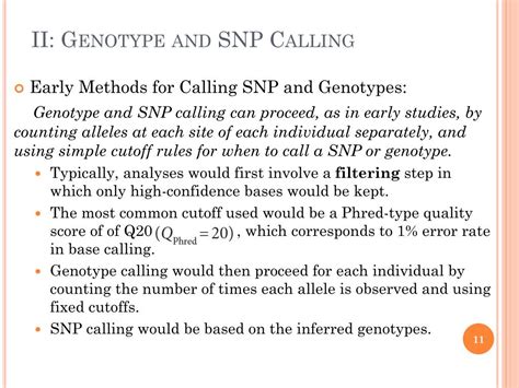 PPT Genotype And SNP Calling From Next Generation Sequencing Data PowerPoint Presentation ID