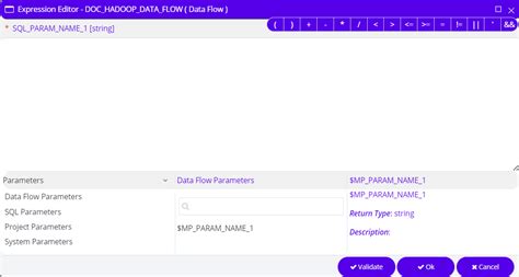 Working With Data Flow Sql Parameters