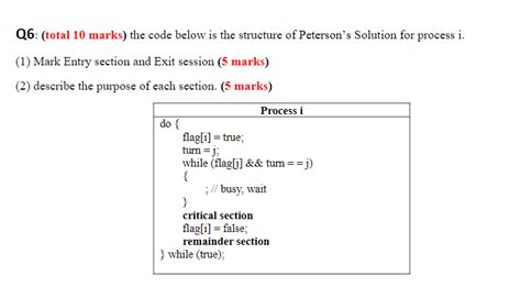 solved q6 total 10 marks the code below is the structure