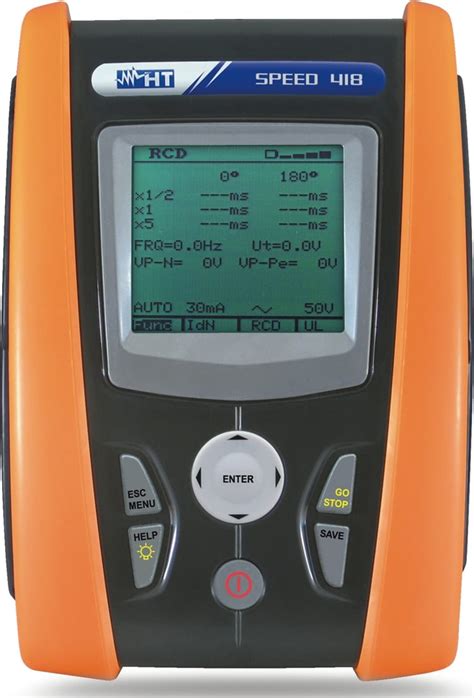 Ht Instruments Speed 418 Meter For Global Earth Resistance And For Rcds Test Tequipment
