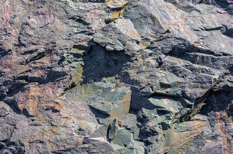Angular Fractured Metamorphic Rock Sharp Edges Natural Texture