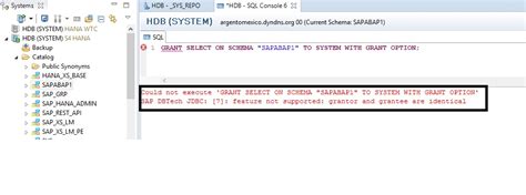 Solved Sap Dbtech Jdbc 258 Insufficient Privilege No Sap