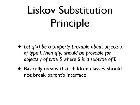 Solid Object Oriented Design Principles Key