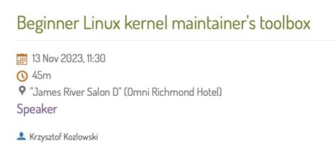 Kernel Software Opensource Linuxplumbers Linaro