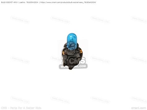 78180sh2004 Bulb Socket Assy Honda Buy The 78180 Sh2 004 At Cmsnl